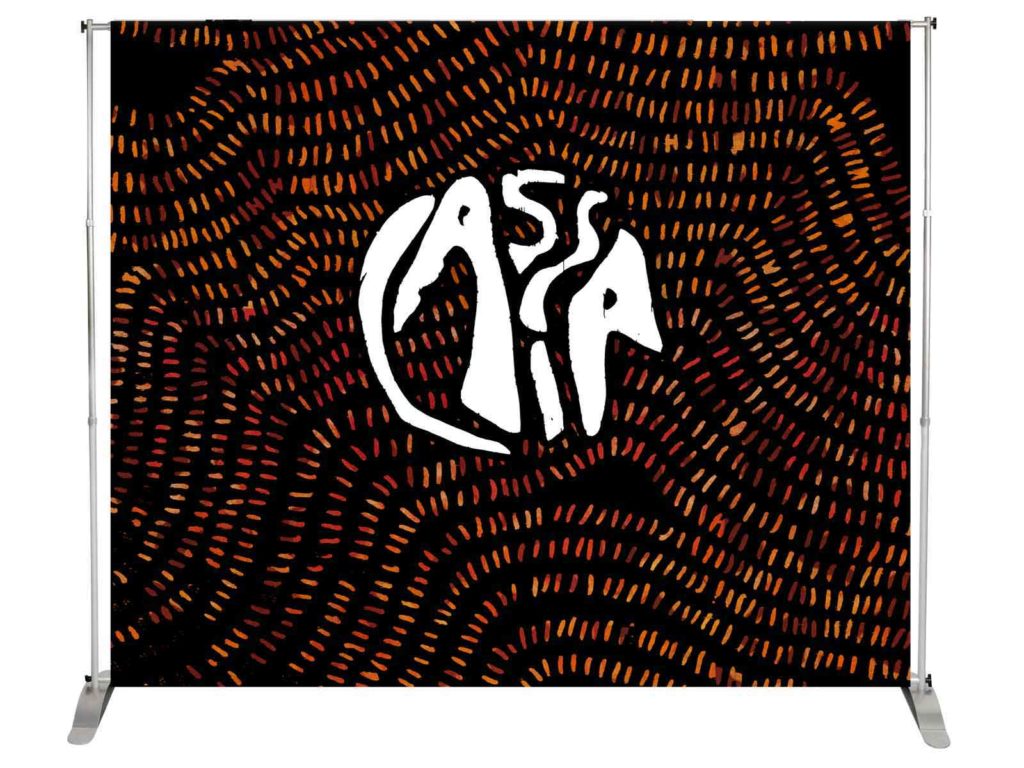 Press Backdrop Stand - for media press conferences and interviews