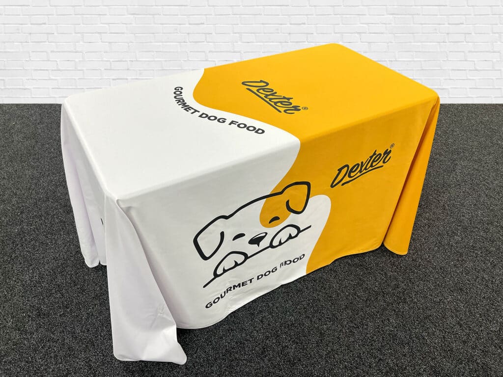 Printed Tablecloths - Full Colour, No Minimum, Fit Standard Trestle Tables