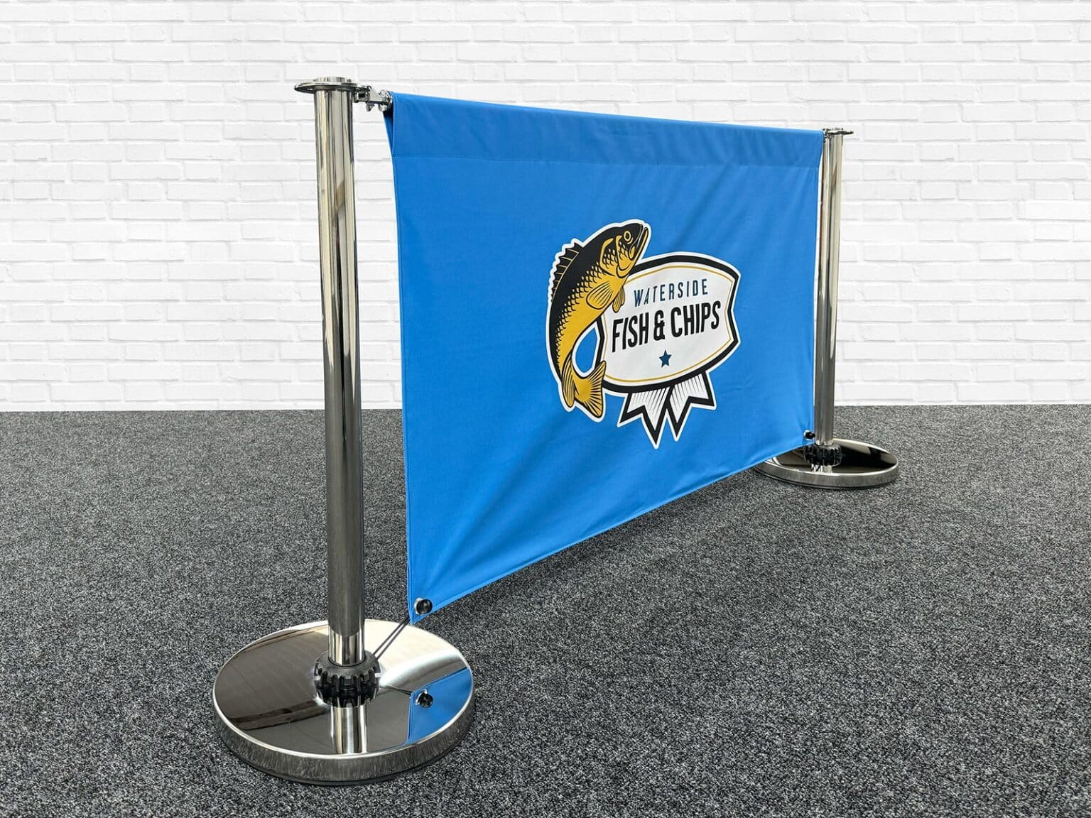 Cafe Barriers | Printed Cafe Banners | Pavement Barriers