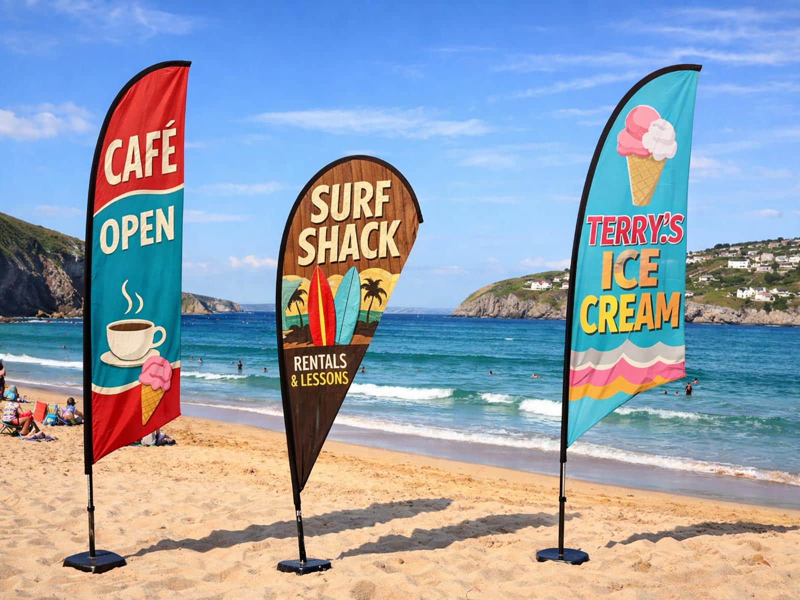 Feather Flags vs Teardrop Flags. Which Shape Is Best for Branding ...