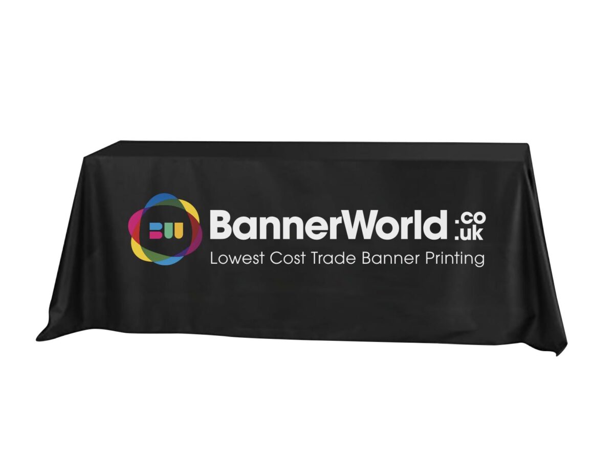 Printed Tablecloths - Full Colour, No Minimum, Fit Standard Trestle Tables