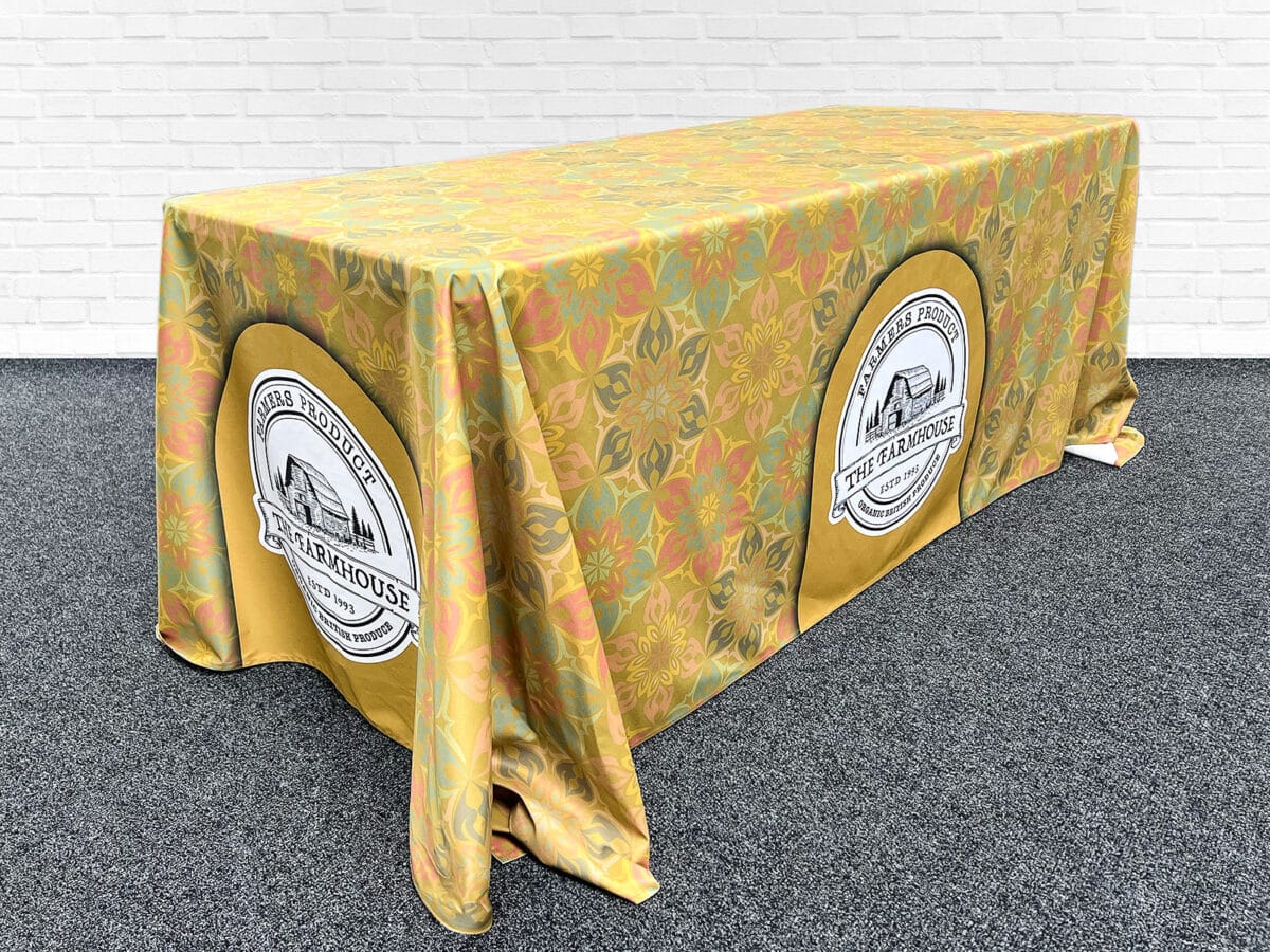 Custom Size Printed Tablecloths - Full Colour, Any Size, No Minimum