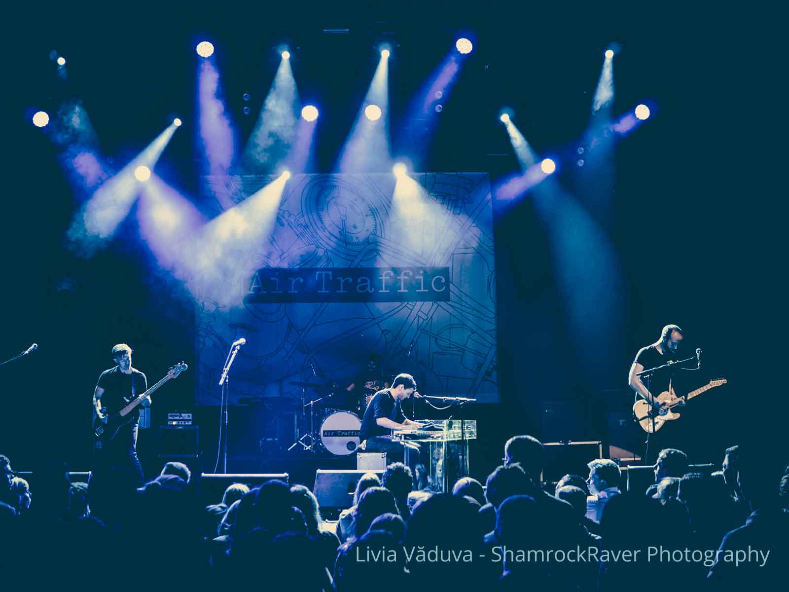 Stage Backdrop produced for rock band Air Traffic